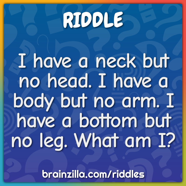 Do you have a neck, but no head? - Business And News